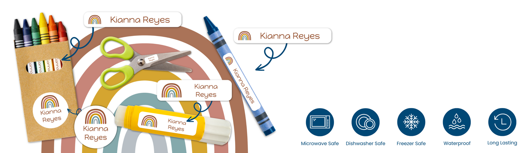 Preschool Labels | Name Bubbles