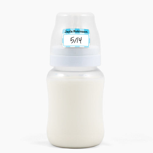 Custom Baby Bottle Cap Write-On Labels | Name Bubbles