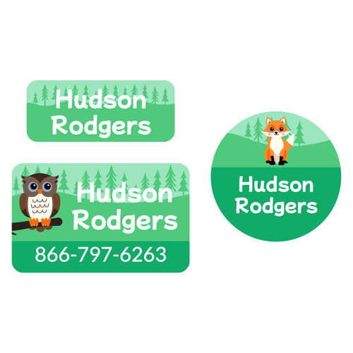 Forest Animals Clothing Labels Pack | Name Bubbles