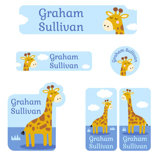 Giraffe Kindergarten Labels Pack | Name Bubbles