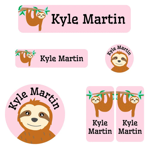 Sloth Kindergarten Labels Pack | Name Bubbles