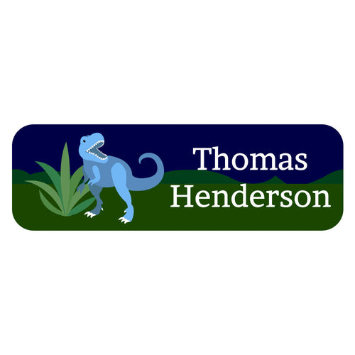 Dinosaurs Large Rectangle Name Labels | Name Bubbles