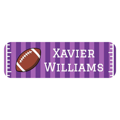 Football Large Rectangle Name Labels | Name Bubbles