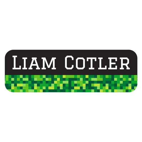 Pixels Large Rectangle Name Labels | Name Bubbles