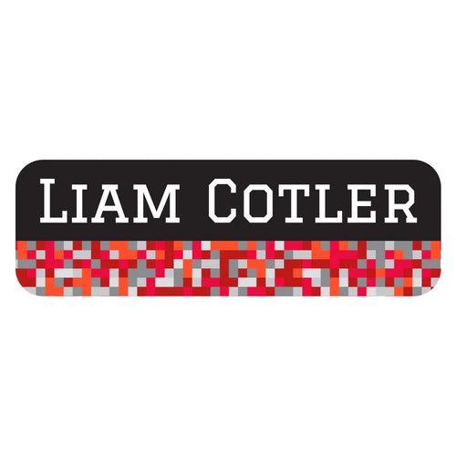 Pixels Large Rectangle Name Labels | Name Bubbles