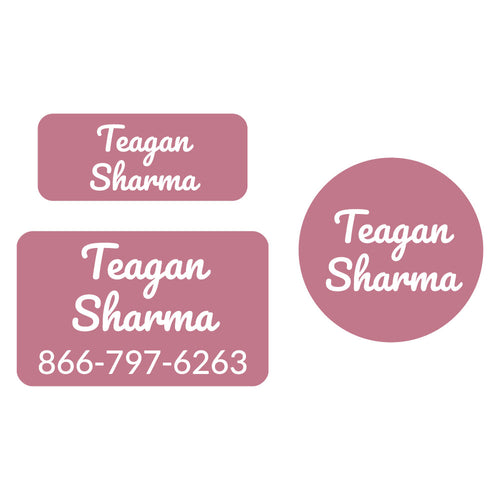 Neutral Color Clothing Labels Pack | Name Bubbles