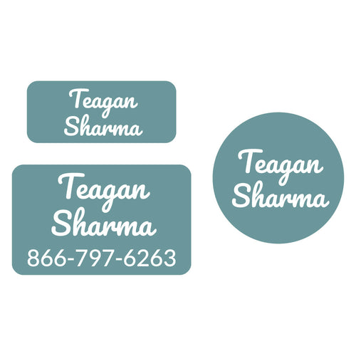 Neutral Color Clothing Labels Pack | Name Bubbles