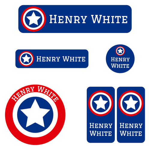 All Star Kindergarten Labels Pack | Name Bubbles