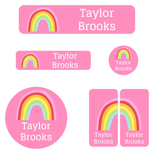 Rainbows Kindergarten Labels Pack | Name Bubbles