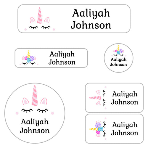 Unicorn Kindergarten Labels Pack | Name Bubbles