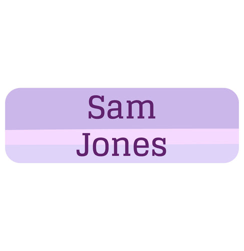 Ombre Large Rectangle Name Labels | Name Bubbles
