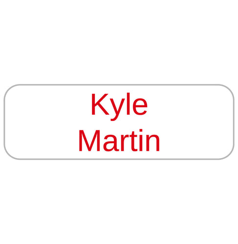 Simple Large Rectangle Name Labels | Name Bubbles