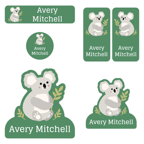 Koala Preschool Labels Pack | Name Bubbles