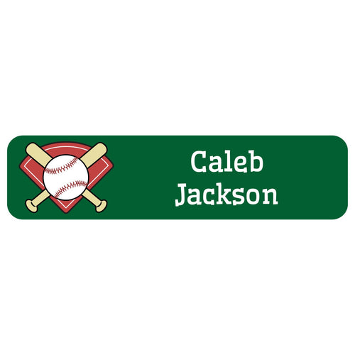 Baseball Name Labels for Kids: Waterproof | Name Bubbles