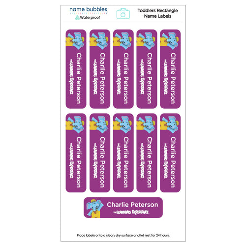 Toddlers Rectangle Name Labels | Name Bubbles