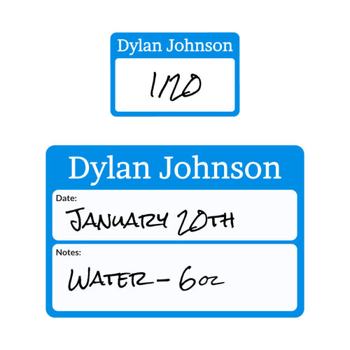 One Color Sippy Cup Write-On Labels | Name Bubbles