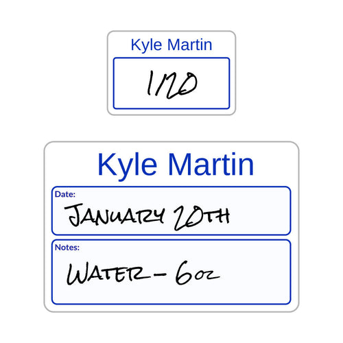 Simple Sippy Cup Write-On Labels | Name Bubbles