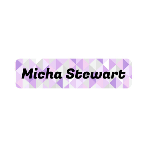 Custom Name Stickers: Crystal Prism Name Labels | Name Bubbles