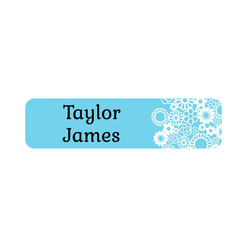 Flower Power Name Labels For Kids | Name Bubbles