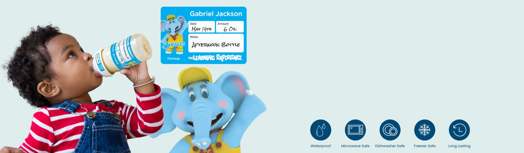 TLE Infants Labels | Name Bubbles