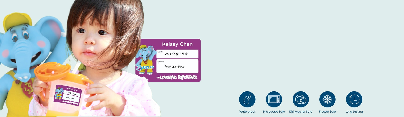 TLE Toddlers Labels | Name Bubbles