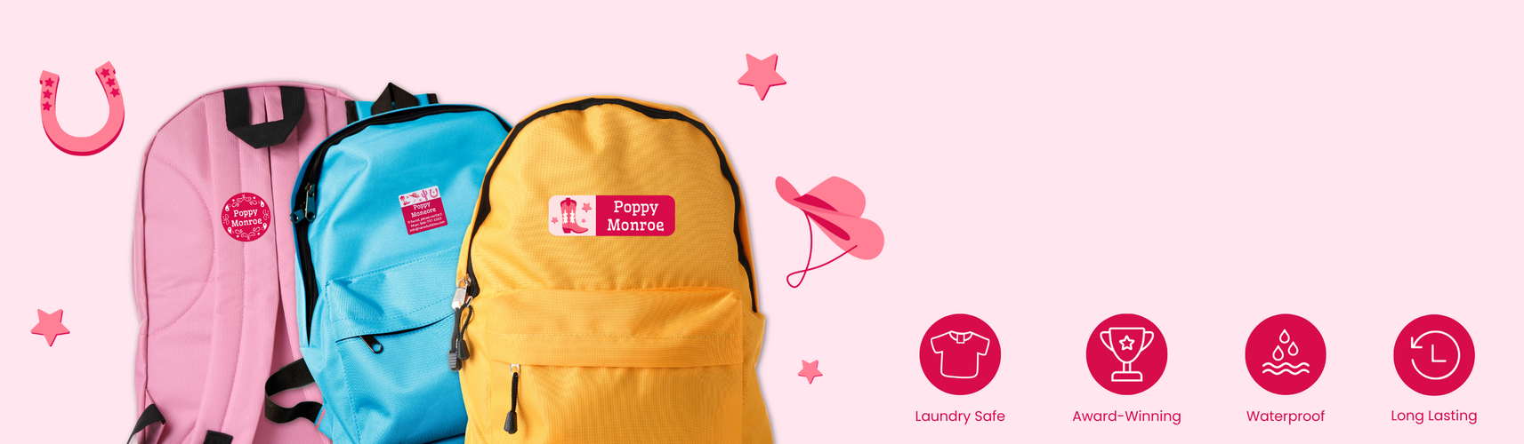 Backpack Labels | Name Bubbles