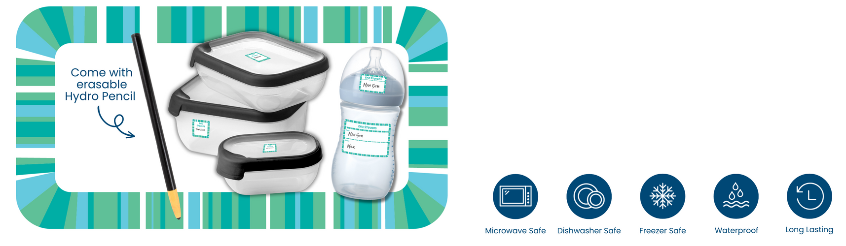 Erasable Labels | Name Bubbles