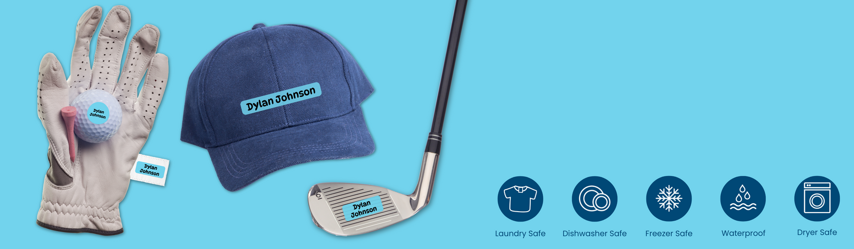 Golf Labels | Name Bubbles