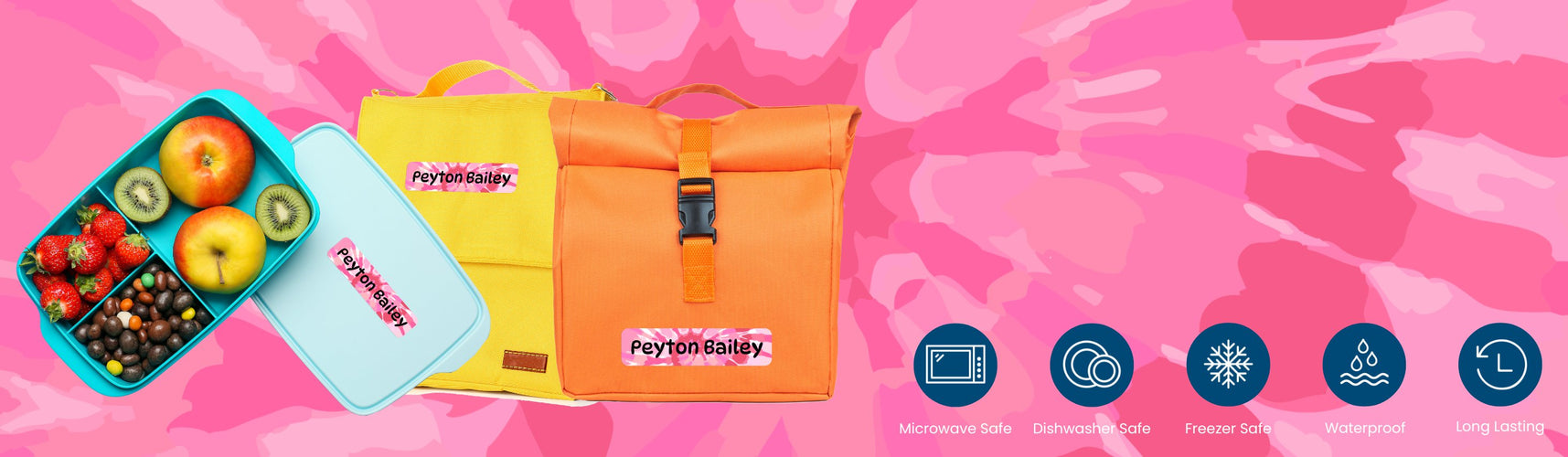 Lunch Box Labels: Name Stickers For Kids | Name Bubbles