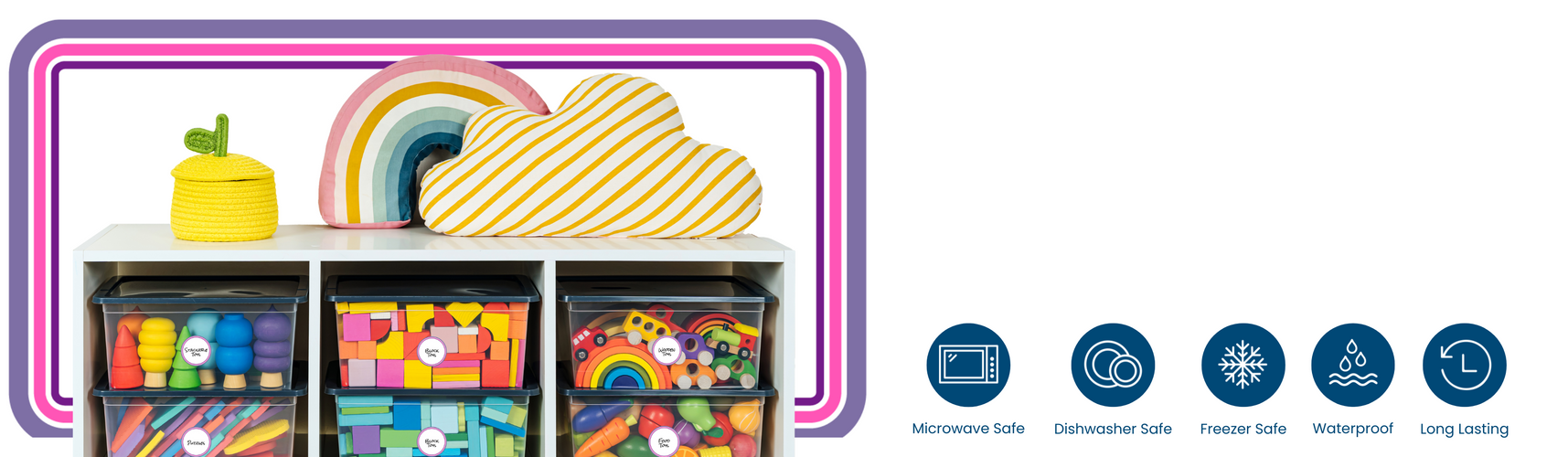 Playroom Labels | Name Bubbles