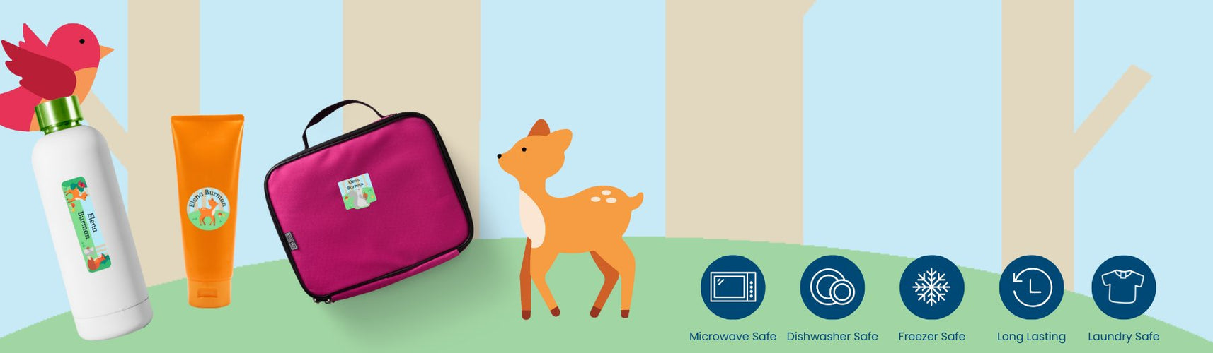 Family Name Labels for All Ages | Name Bubbles