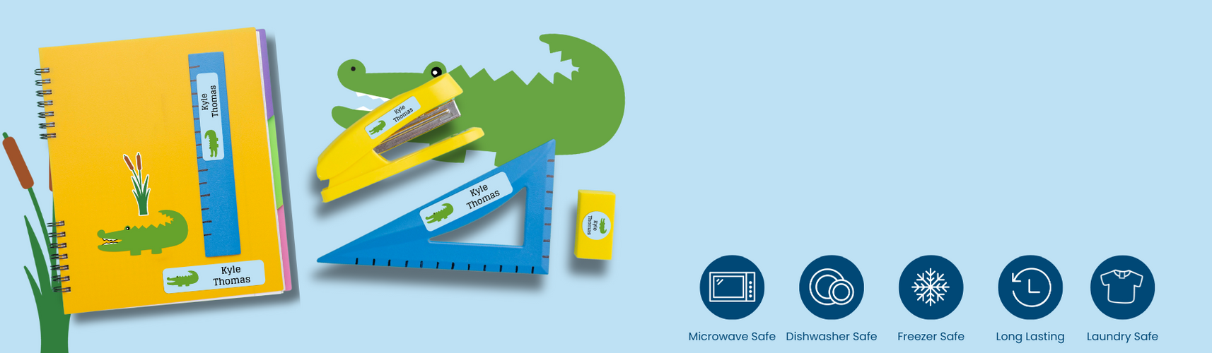 Custom Personalized Labels For Kids | Name Bubbles