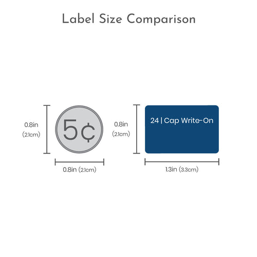 Custom Baby Bottle Cap Write-On Labels | Name Bubbles