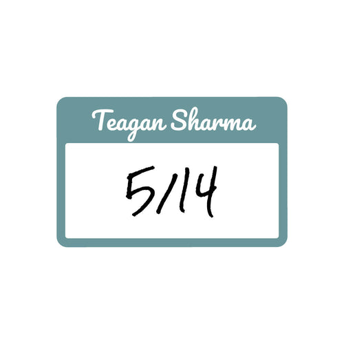 Neutral Color Baby Bottle Cap Write-On Labels | Name Bubbles