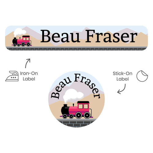 Train Camp Clothing Labels Pack For Kids | Name Bubbles