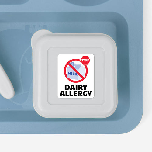 Dairy Allergy Waterproof Stickers | Name Bubbles