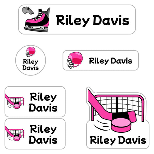 Hockey Daycare Labels Pack For Kids | Name Bubbles
