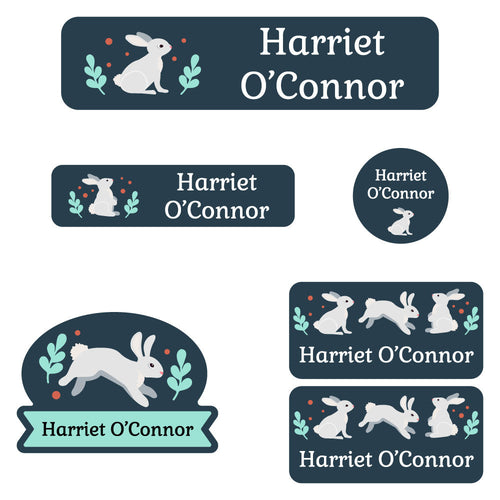 Bunny Kindergarten Labels Pack | Name Bubbles