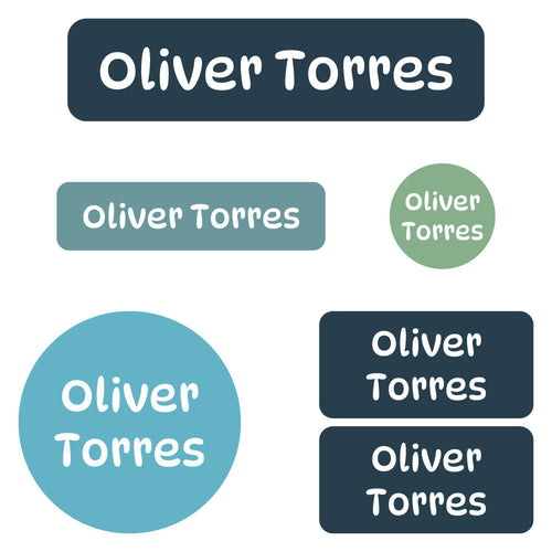 Color Combos Kindergarten Labels Pack | Name Bubbles