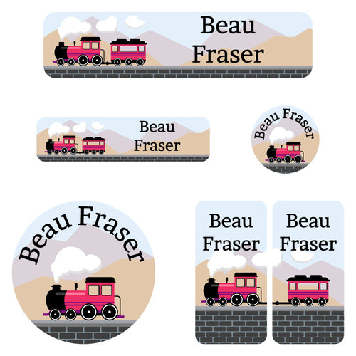Train Kindergarten Labels Pack For Kids | Name Bubbles