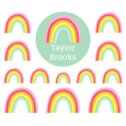 Rainbows Lunchbox Labels Pack | Name Bubbles
