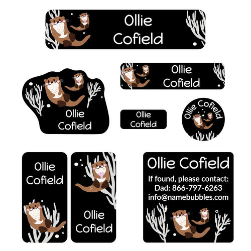 Otter Mega Daycare Labels Pack | Name Bubbles