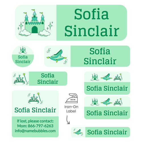 Princess Sleepaway Camp Labels Pack | Name Bubbles