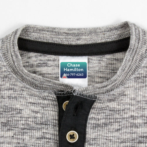 Custom Contact Clothing Labels - Half Order | Name Bubbles