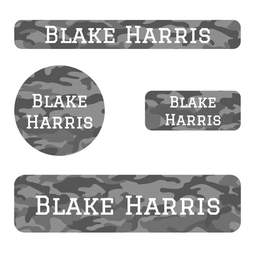 Camo Small Labels Pack | Name Bubbles