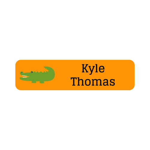 Alligator Name Labels For Kids | Name Bubbles