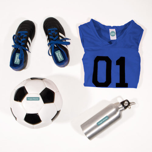 Custom Sports Name Labels For Kids | Name Bubbles