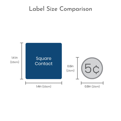 Soccer Contact Labels - Information Labels | Name Bubbles