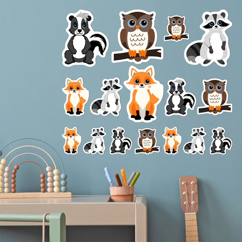 Forest Animals Wall Decals For Kids | Name Bubbles