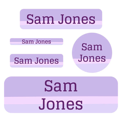 Ombre Waterproof Labels Pack | Name Bubbles